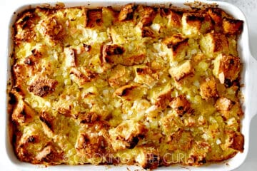 Pina Colada Bread Pudding - Cooking with Curls