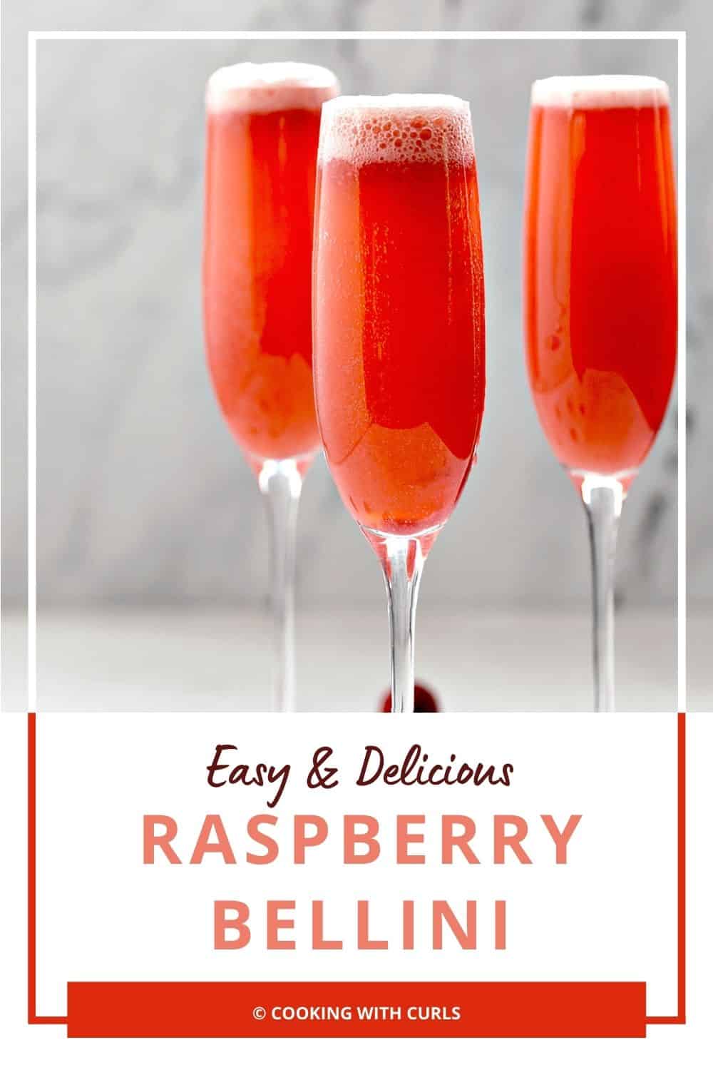 Raspberry Bellini - Cooking with Curls