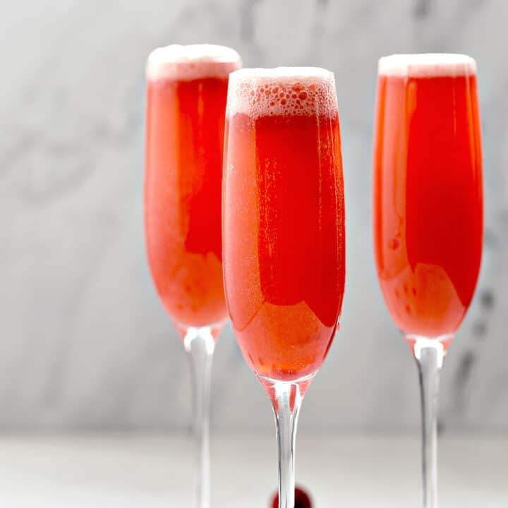 Raspberry Bellini - Cooking with Curls