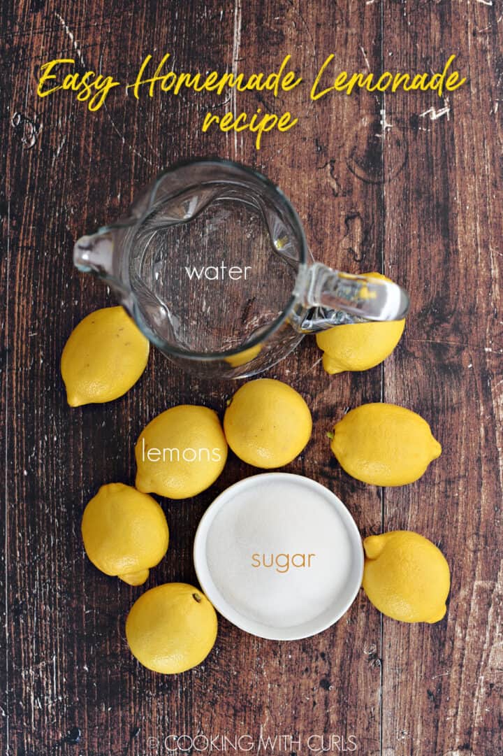 Easy Homemade Lemonade Recipe - Cooking with Curls