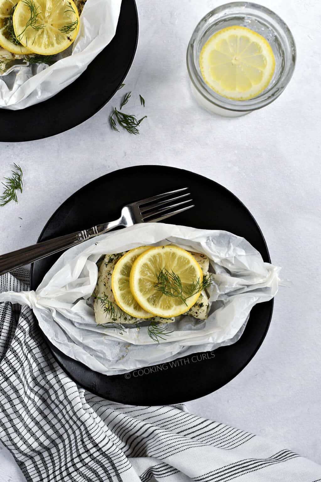 Lemon-Dill Cod in Parchment - Cooking with Curls