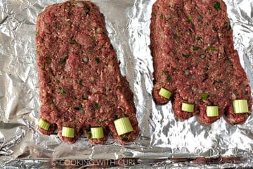 Halloween Feet Loaf - Cooking with Curls