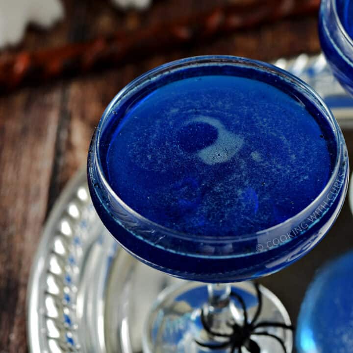 Royal Blue Martini - Cooking with Curls
