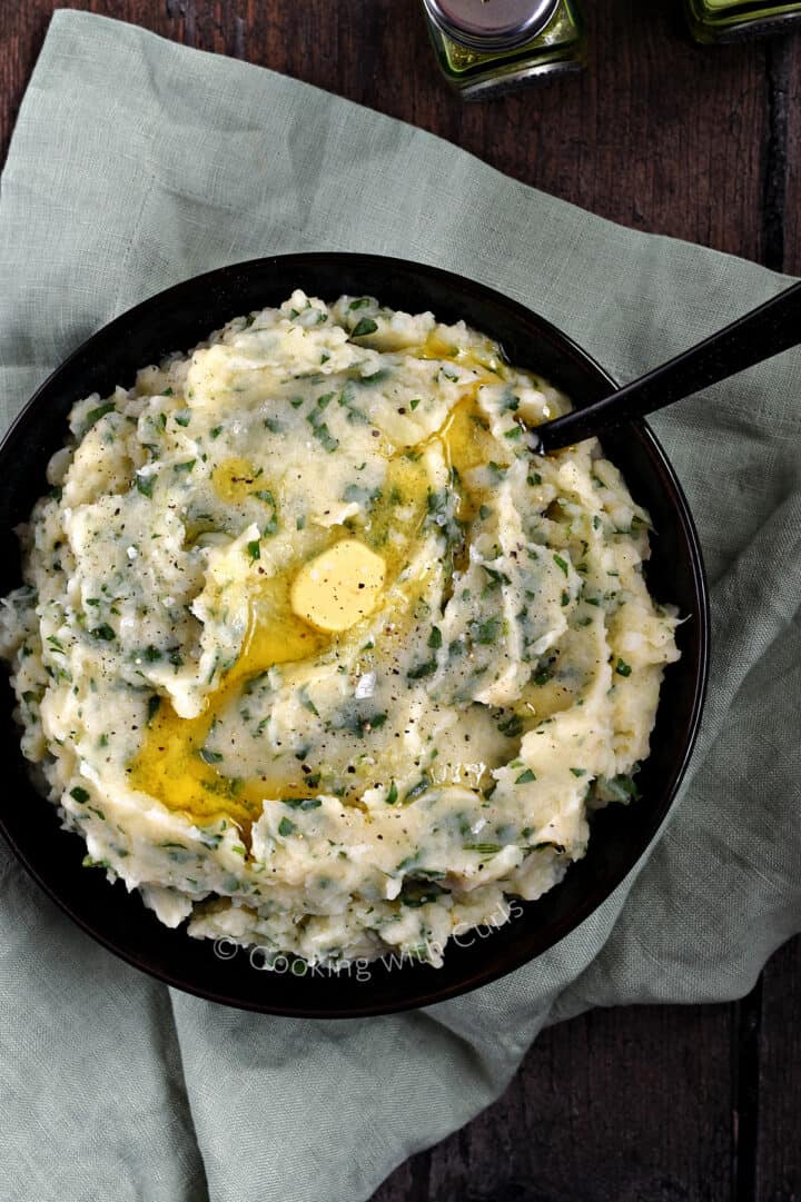 Instant Pot Irish Champ Potatoes - Cooking with Curls