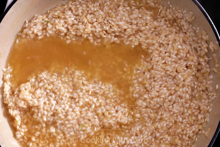 Basil Risotto - Cooking with Curls