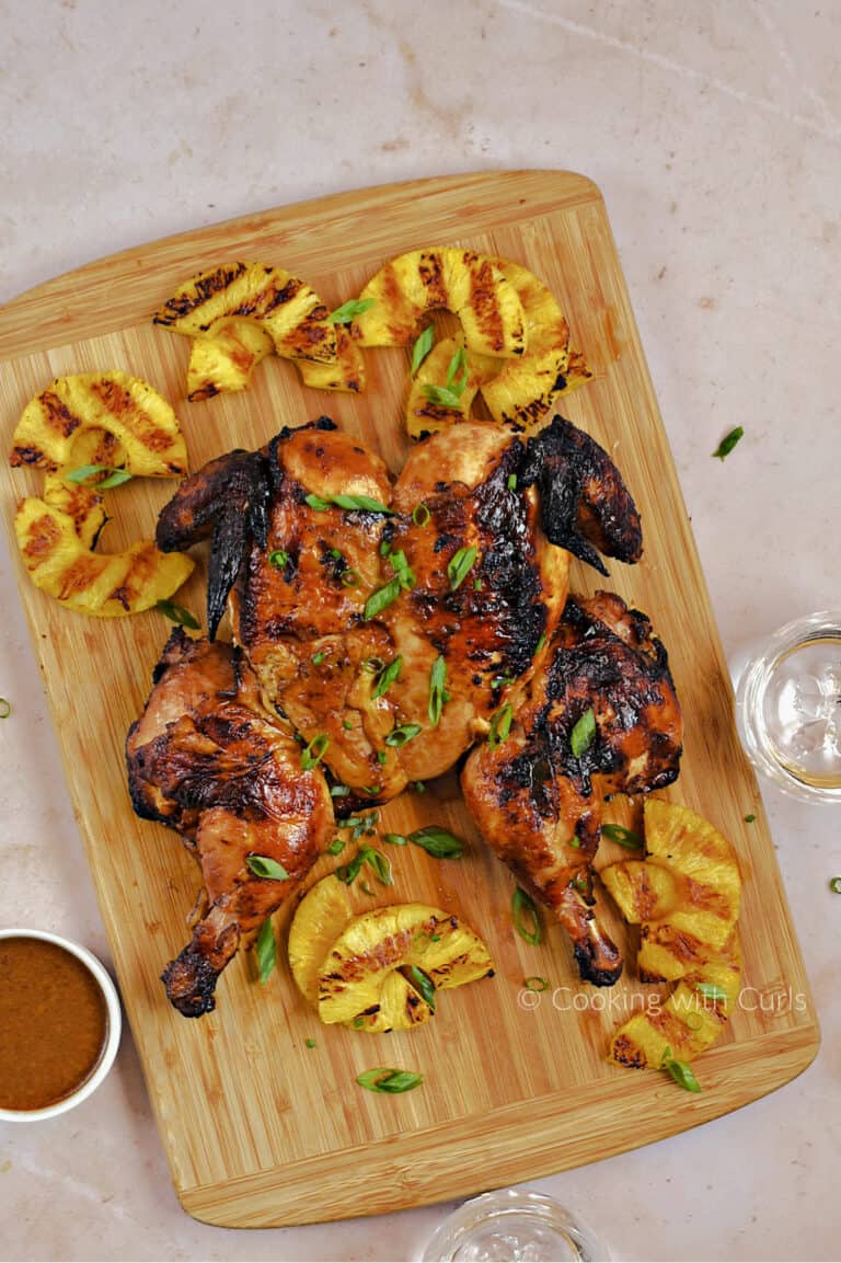Hawaiian Grilled Chicken and Pineapple - Cooking with Curls