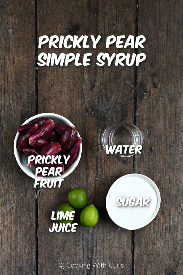 Prickly Pear Simple Syrup - Cooking with Curls