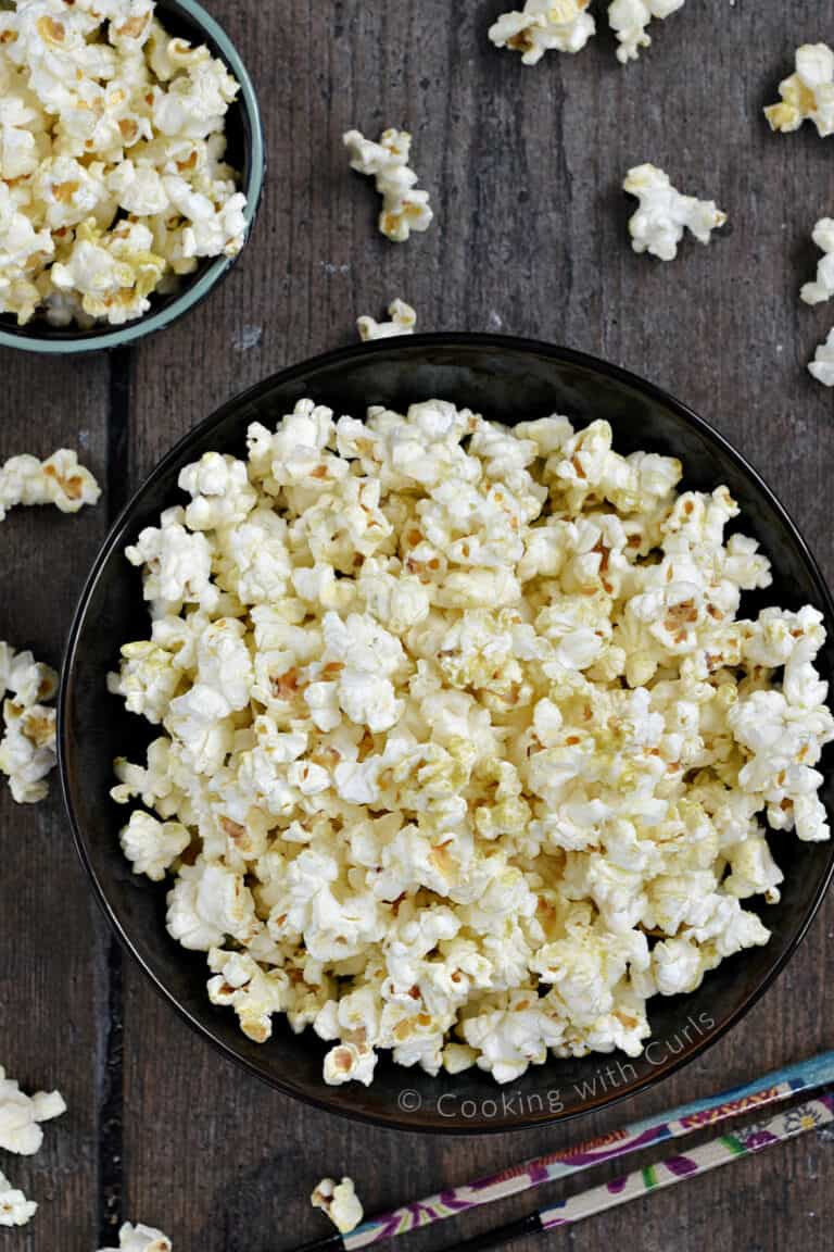 Wasabi Popcorn Recipe - Cooking with Curls