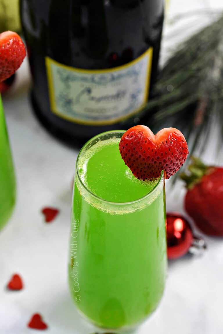 Grinch Mimosa - Cooking with Curls