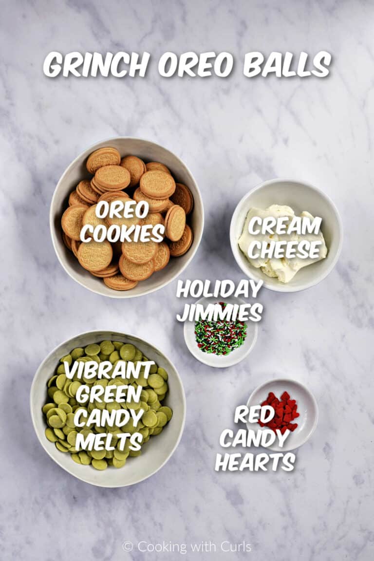 Grinch Oreo Balls - Cooking with Curls