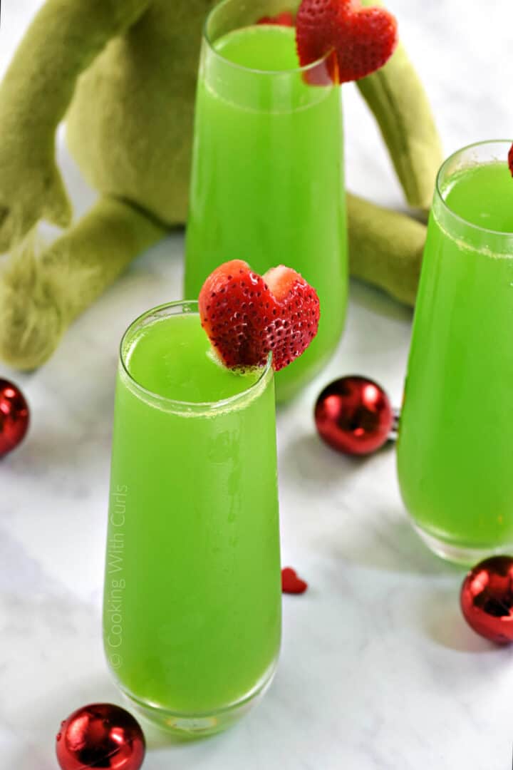 Grinch Mimosa - Cooking with Curls