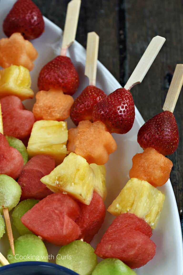 Fruit Skewers - Cooking with Curls