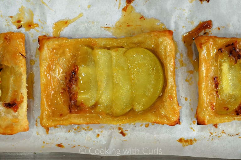 Easy Upside Down Apple Tarts with Puff Pastry - Cooking with Curls
