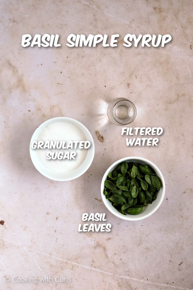 Basil Simple Syrup Recipe - Cooking with Curls