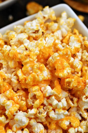 Cheddar Cheese Popcorn - Cooking with Curls
