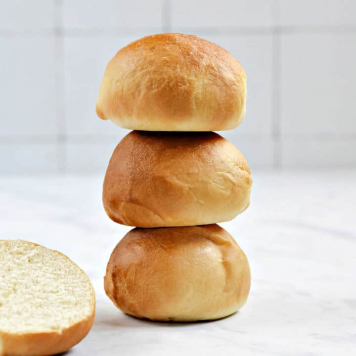 Air Fryer Hamburger Buns - Cooking with Curls