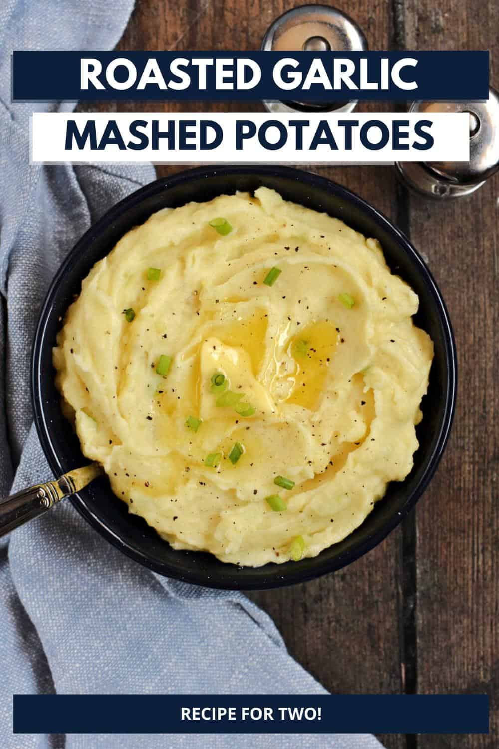 Roasted Garlic Mashed Potatoes for Two - Cooking with Curls