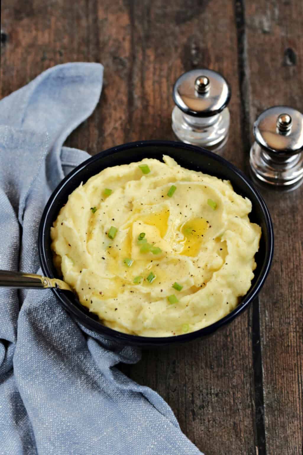 Roasted Garlic Mashed Potatoes for Two - Cooking with Curls