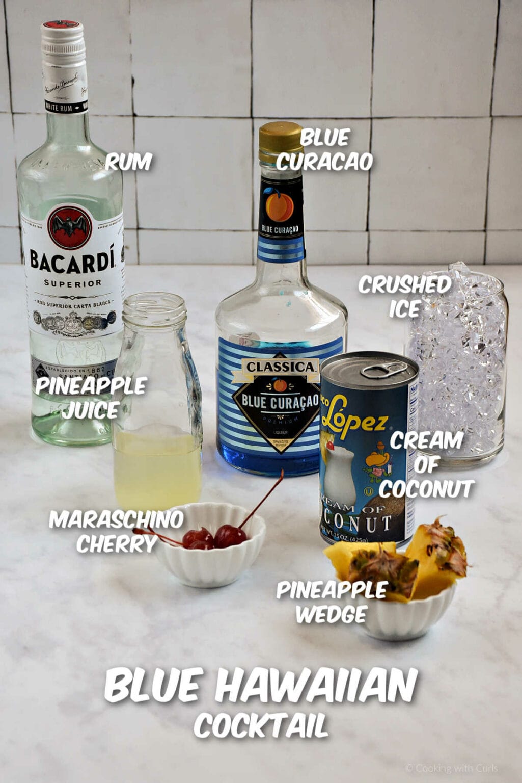 Blue Hawaiian Cocktail Recipe - Cooking with Curls