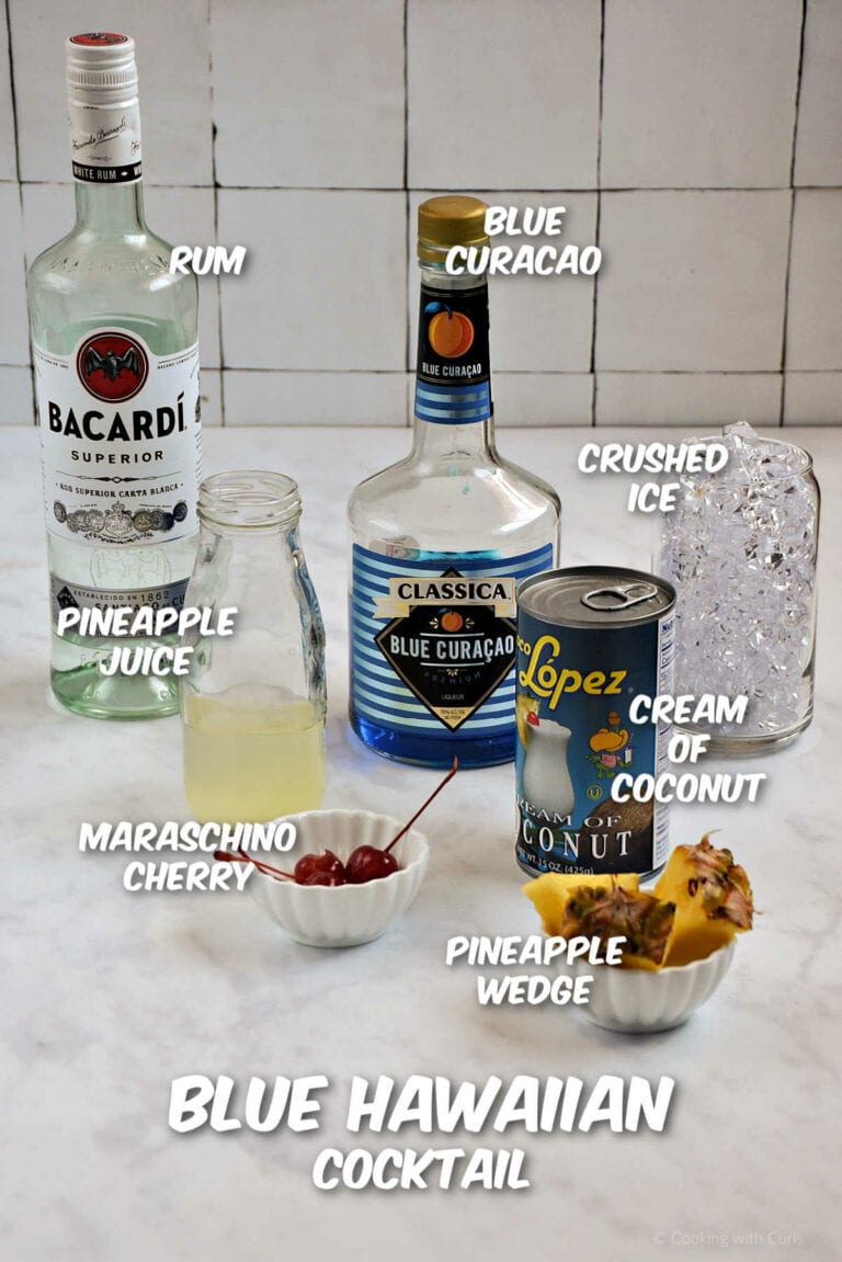 Blue Hawaiian Cocktail Recipe - Cooking with Curls