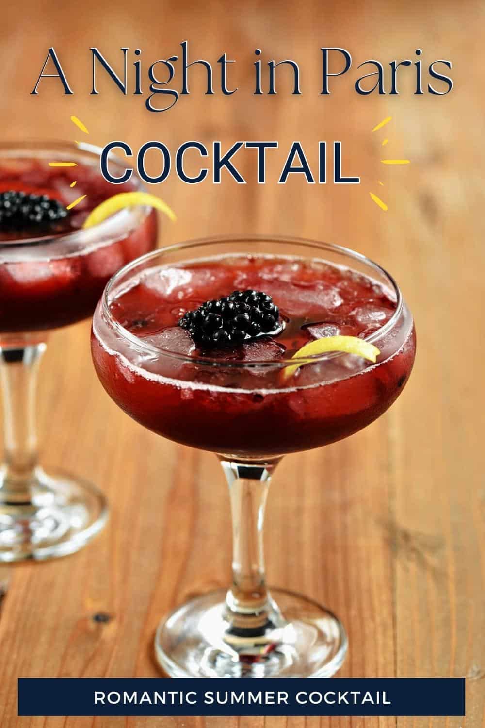 A Night in Paris Cocktail - Cooking with Curls