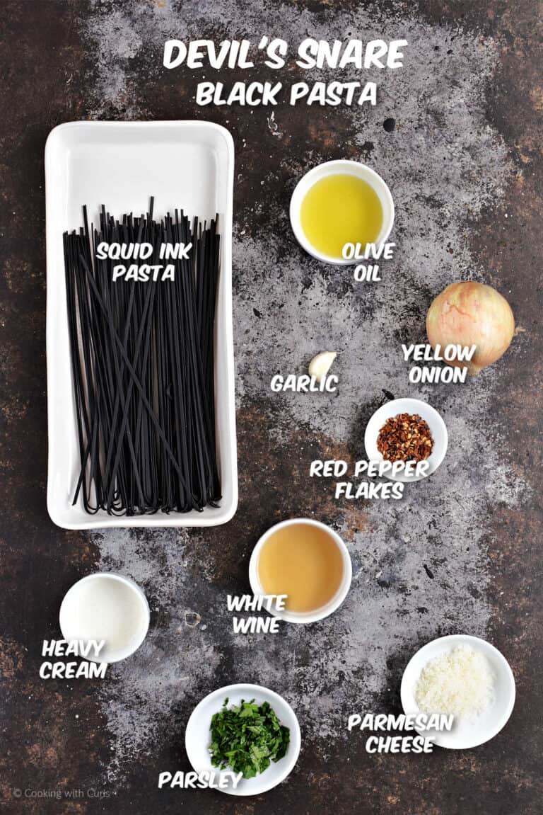 Devil's Snare Black Pasta - Cooking with Curls