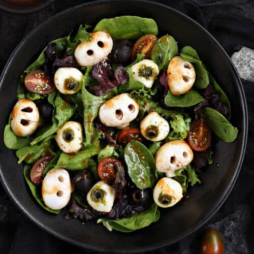 Spooky Halloween Salad - Cooking with Curls