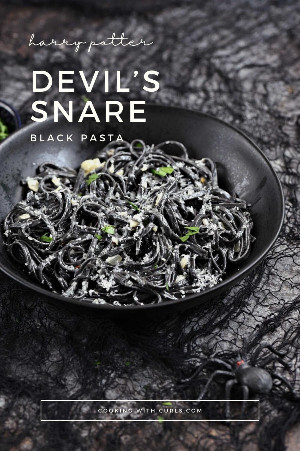 Devil's Snare Black Pasta - Cooking with Curls