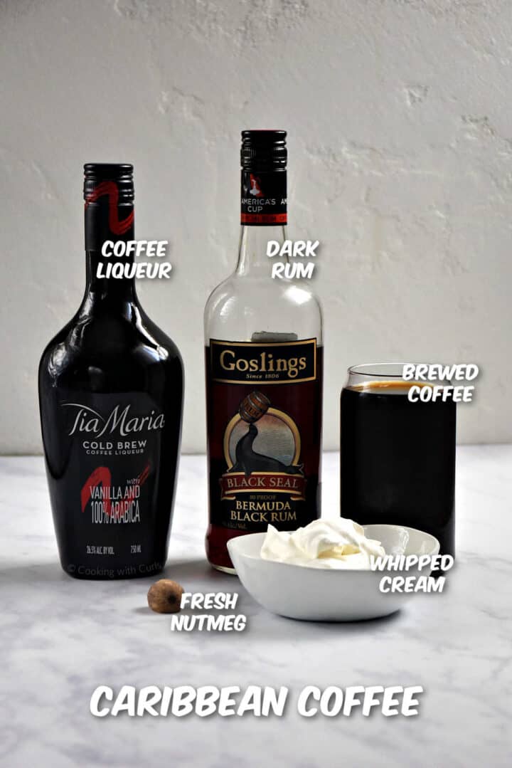 Caribbean Coffee and Rum Cocktail - Cooking with Curls