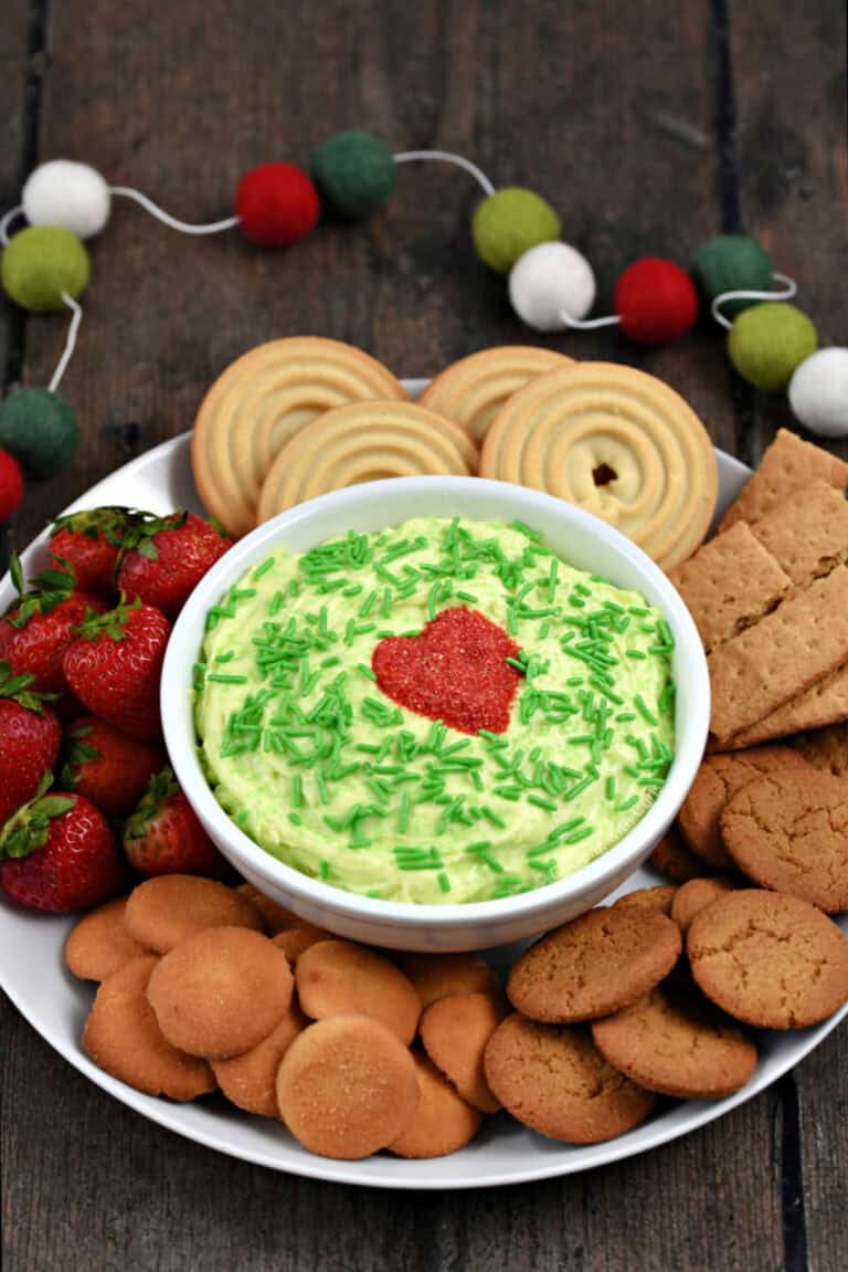 Grinch Dip - Cooking with Curls