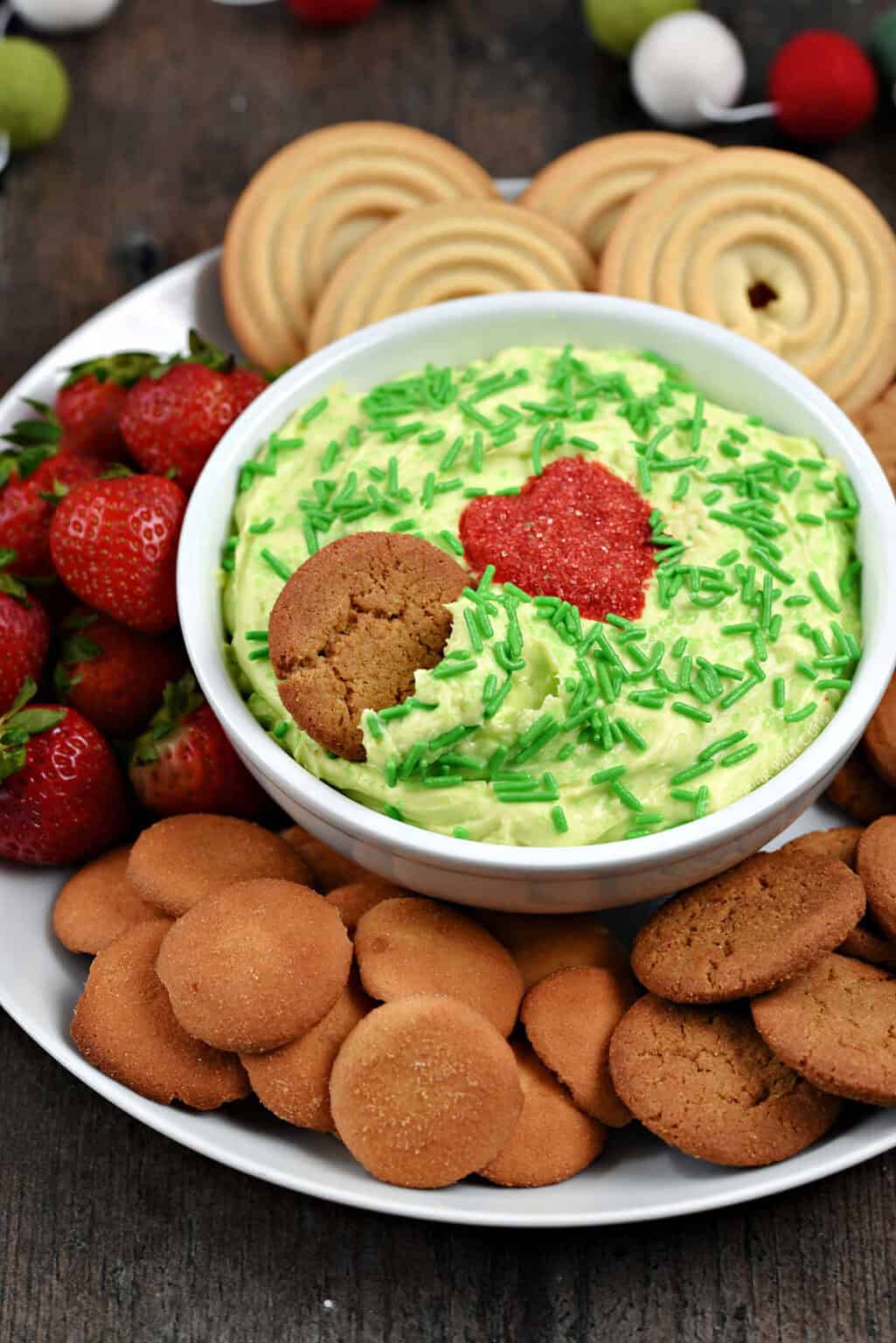 Grinch Dip - Cooking with Curls