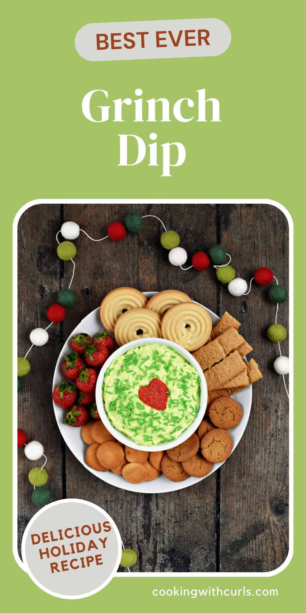 Grinch Dip - Cooking with Curls
