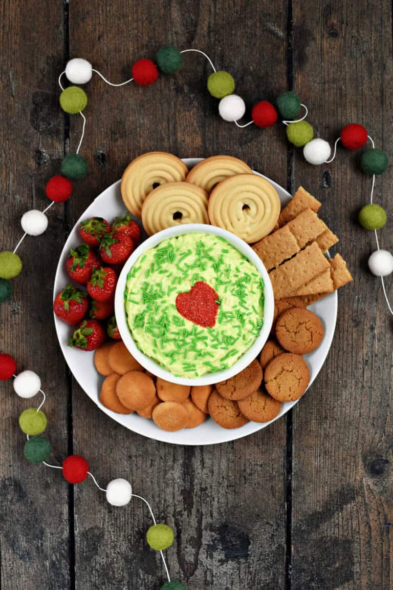 Grinch Dip - Cooking with Curls